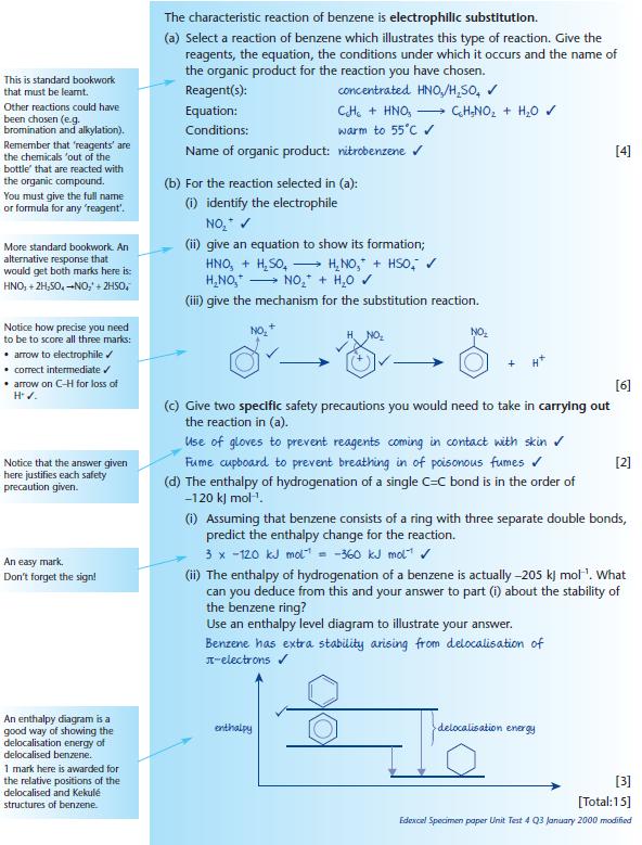 Sample question and model answer - Chemistry A-Level Revision